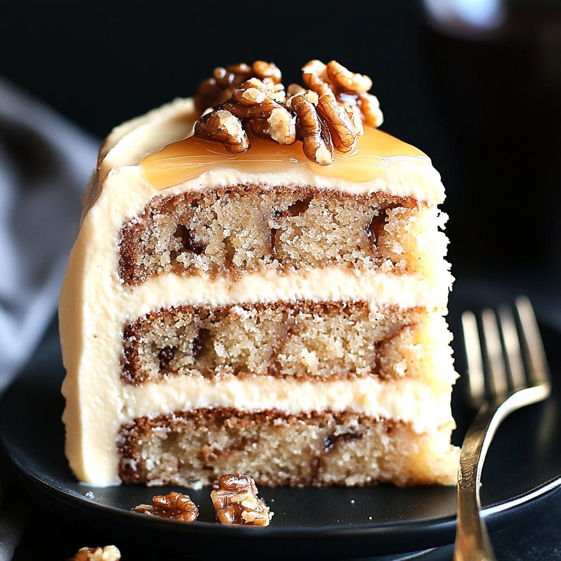Maple Walnut Cake Recipe: Candied Walnuts & Maple Frosting (digital ...