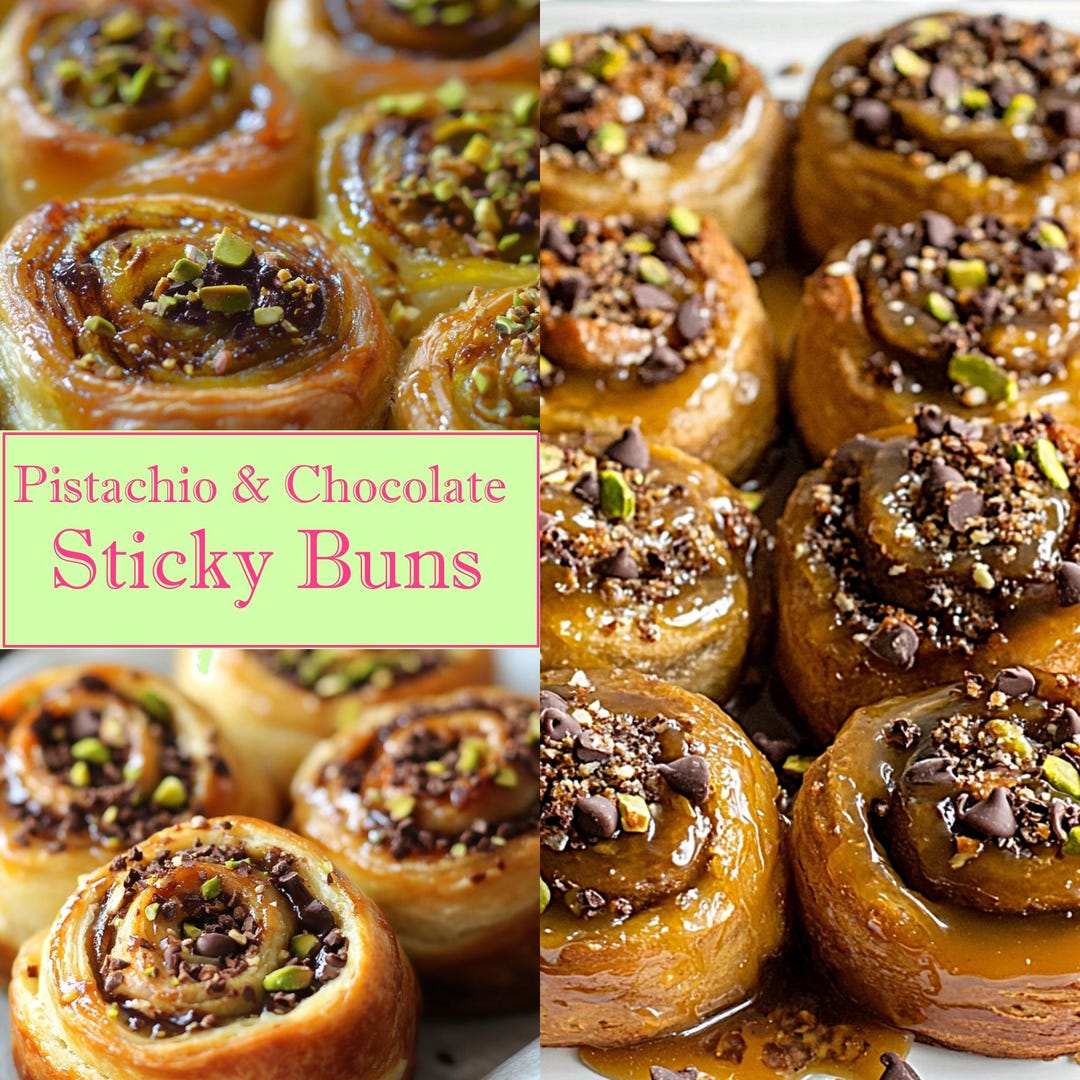 Pistachio Chocolate Sticky Buns Recipe – Gooey Bakery-style Breakfast ...