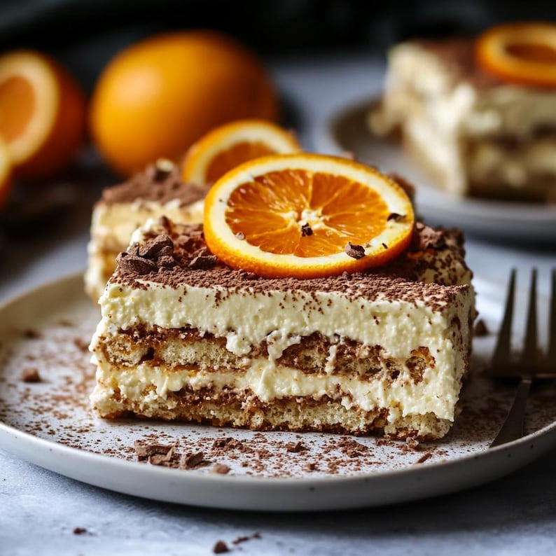 Orange Amaretto Tiramisu Digital Recipe Card, Printable Digital ...