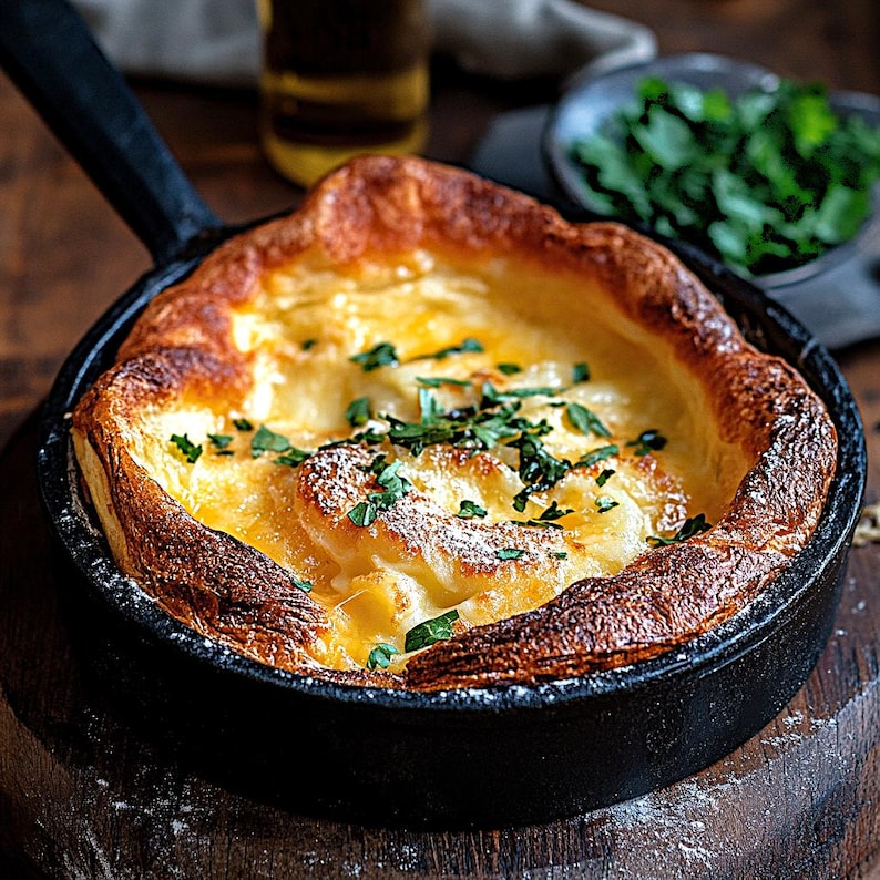 Cheesy Dutch Baby Recipe: Savory German Pancake (digital Download) - Etsy