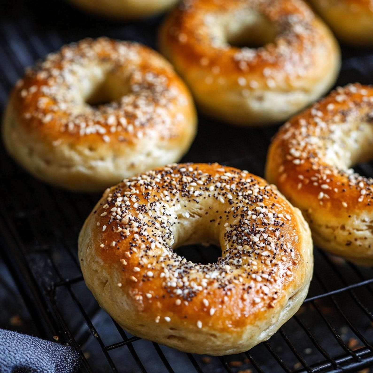 Sourdough Bagel Recipe: Chewy Homemade Bagels - Printable PDF Download ...
