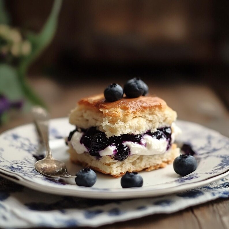 BEST Blueberry Shortcake Recipe - Digital Download | Printable Brunch ...