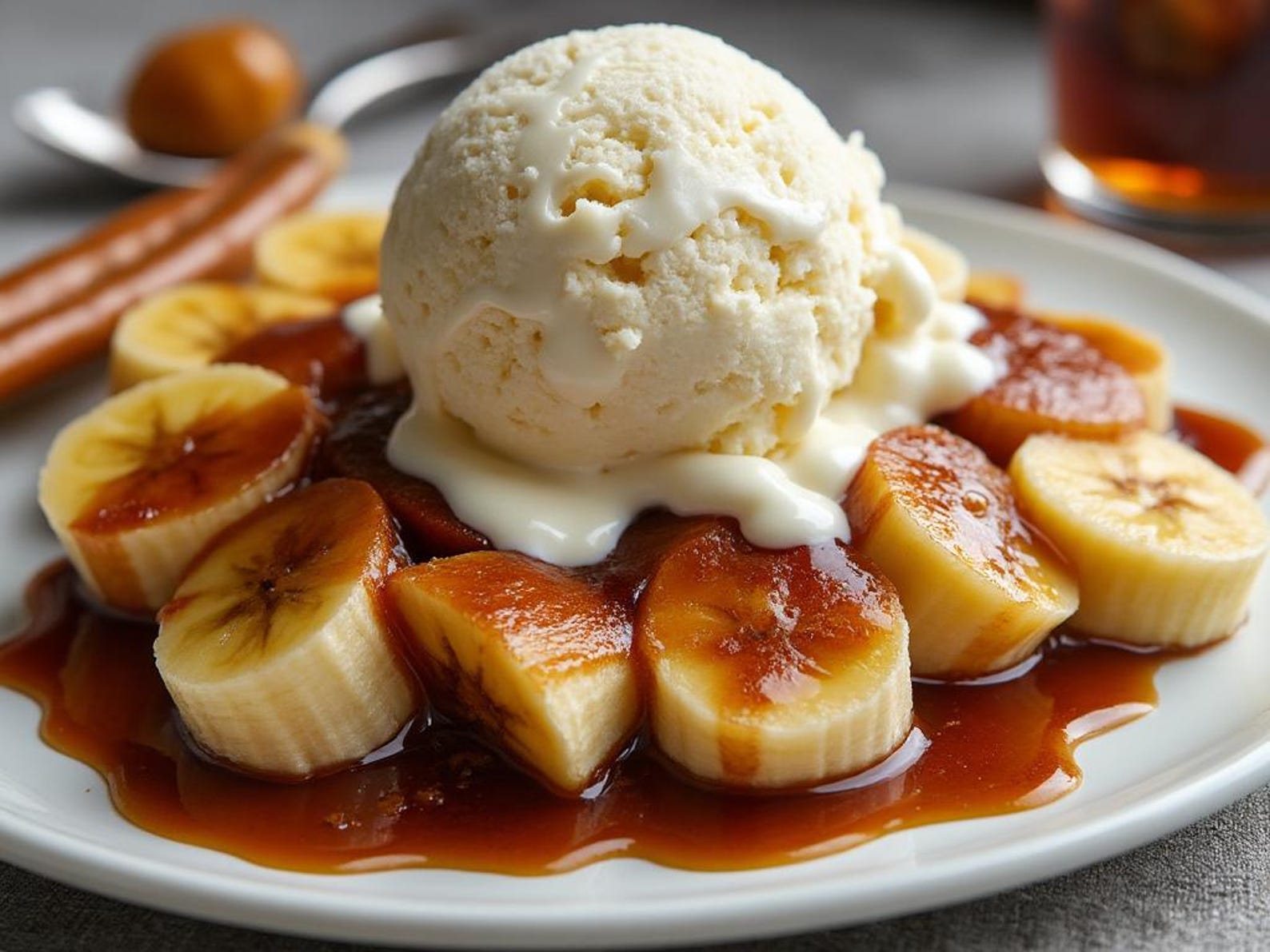 Bananas Foster Recipe: Classic Flambé Dessert (instant Download PDF) - Etsy