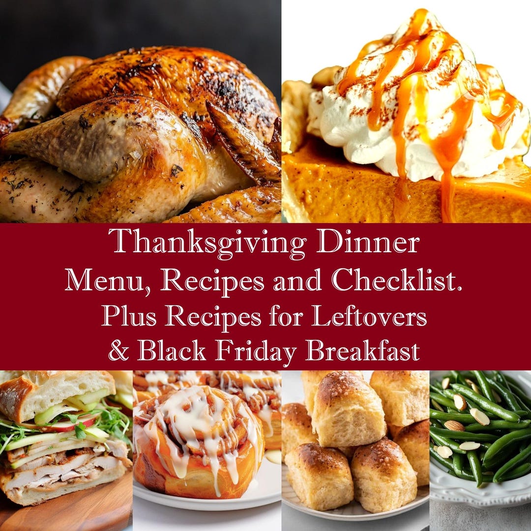 BEST Thanksgiving MENU and Recipes, Plus Black Friday Breakfast ...