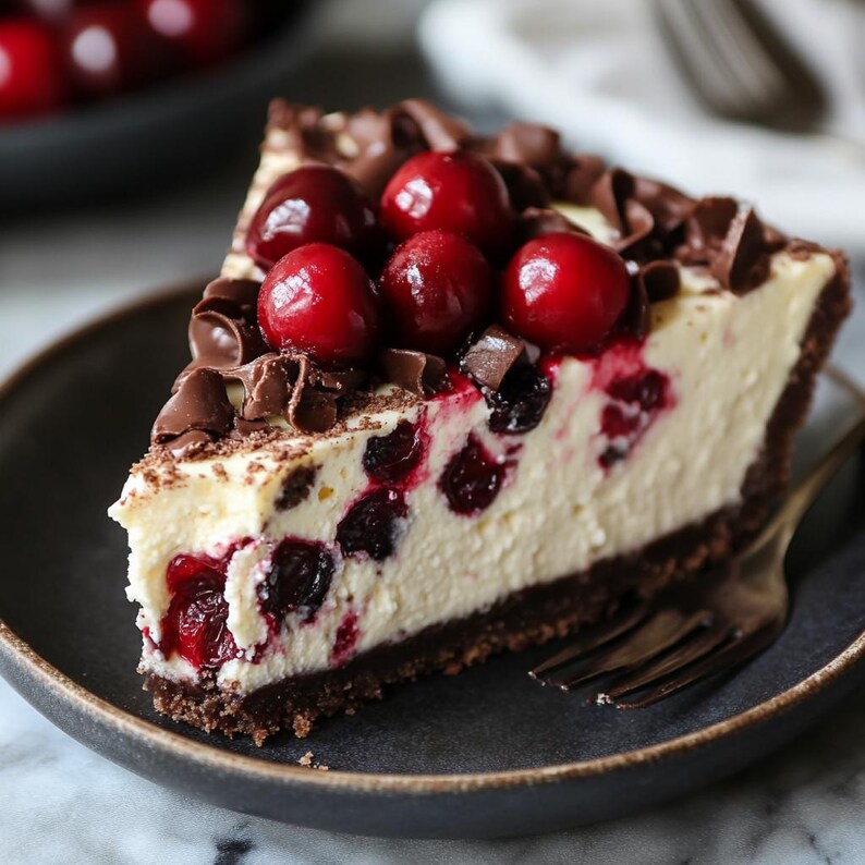 Black Forest Cheesecake Recipe: Chocolate Cherry Dessert Download ...
