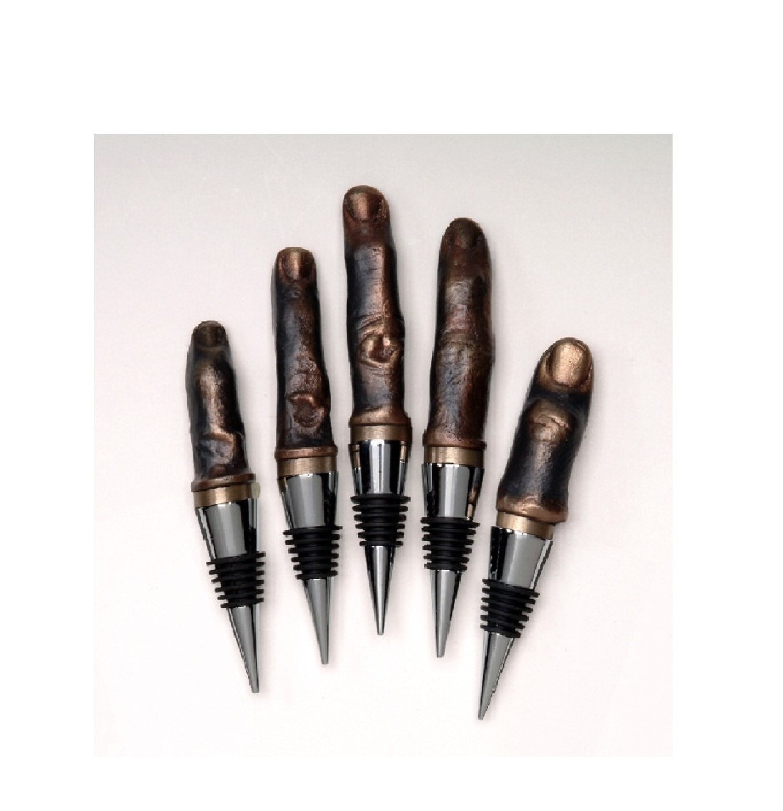 Hand of the Artist Cast Bronze Finger Wine Stopper (ONE Finger) - Etsy