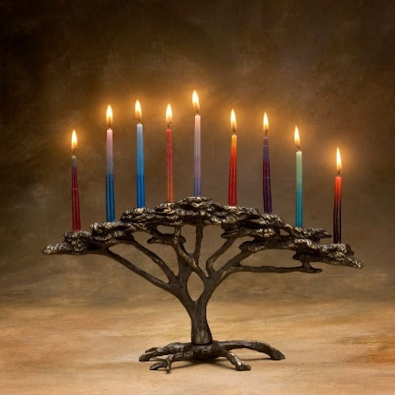Metal Sculpture Menorah - Etsy