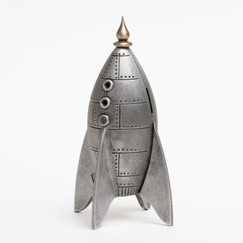 Moon Rocket Coin Bank With One Spaceman Item 924 Cast - Etsy