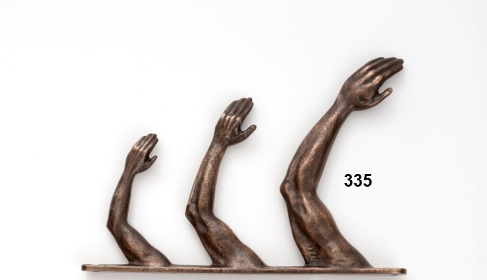 3 Arm Hook in Bronze Three together Limited inventory | Etsy