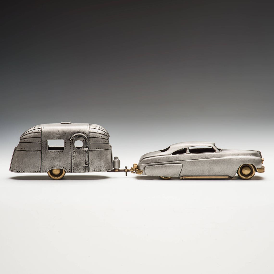 49 Merc & Aero Stream Trailer (set Together) - Item 933, Cast Aluminum ...