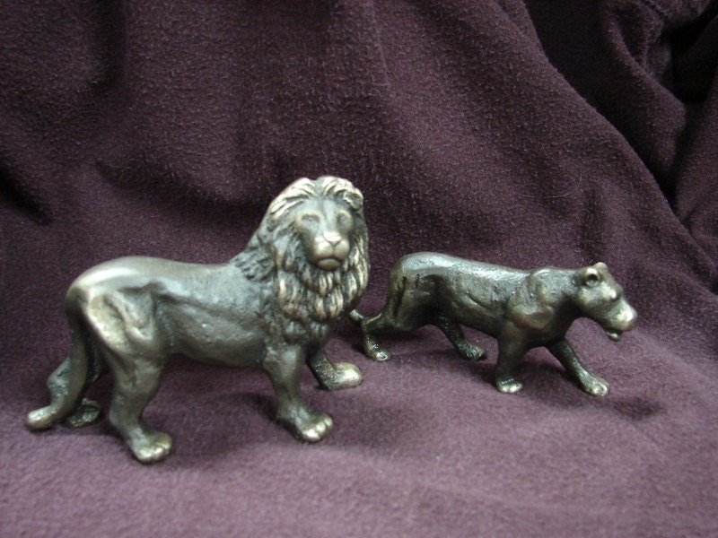 Solid Bronze Lioness Figurine Item 715 African Plains - Etsy