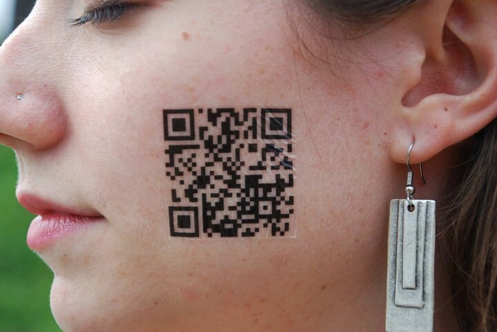 Custom QR Code Temporary Tattoos by Scott Blake - Etsy