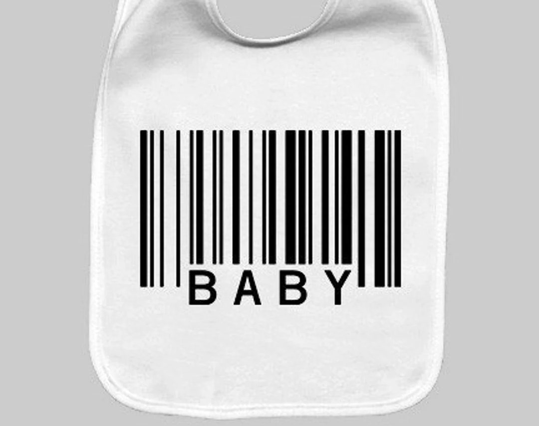 Barcode Baby Bib 50% OFF - Etsy