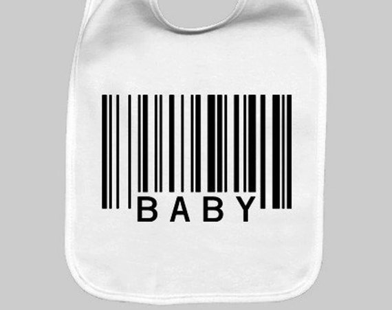 Barcode Baby Bib 50% OFF - Etsy