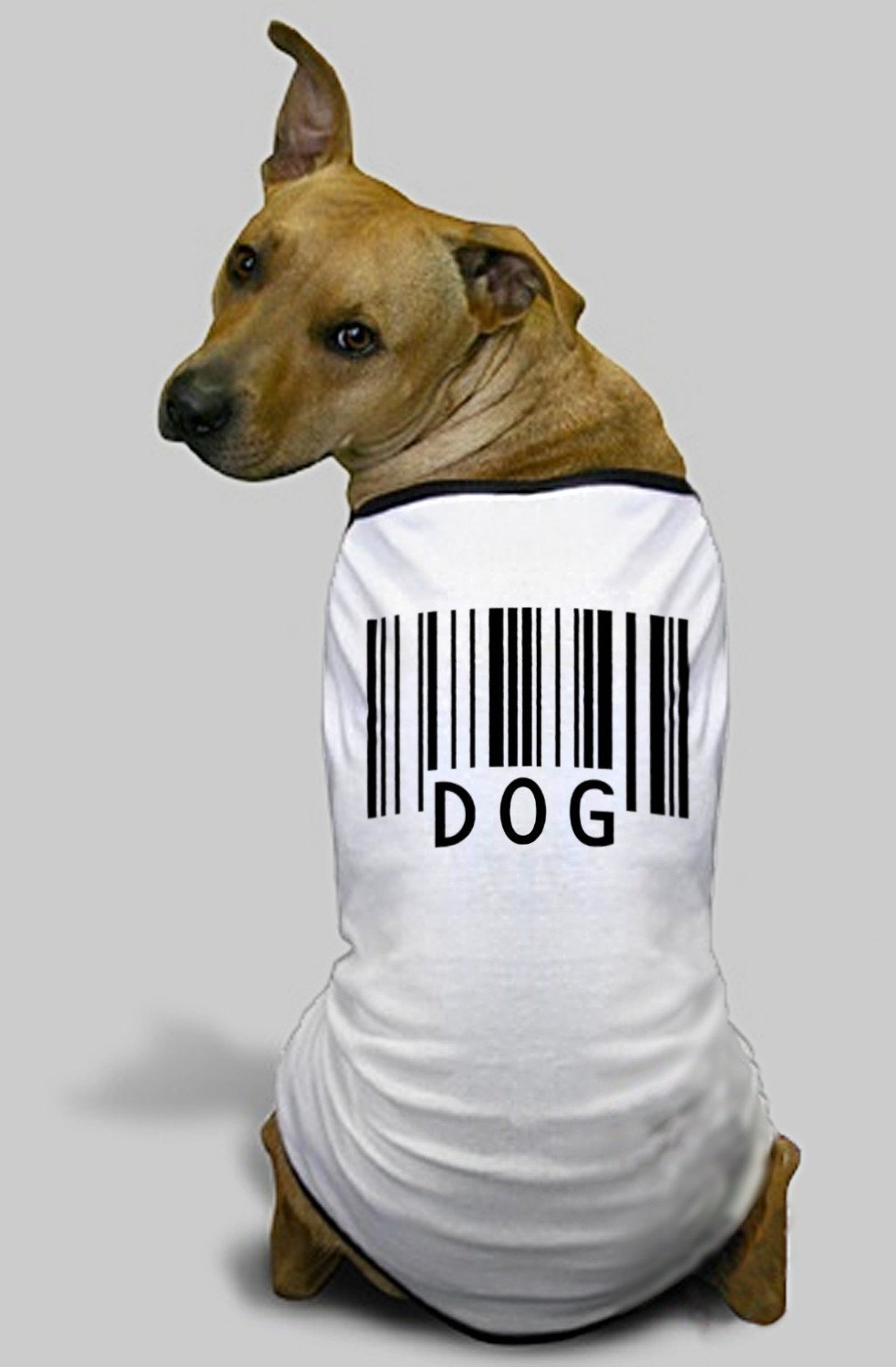 Custom Barcode Dog T-Shirt | Etsy