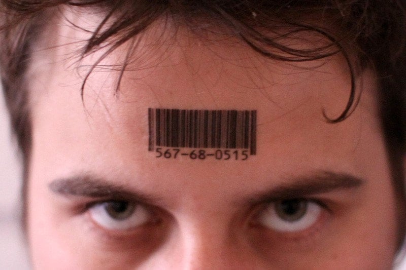 Barcode Number Tattoos by Scott Blake | Etsy