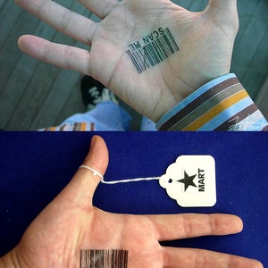 Temporary Barcode Tattoos - Etsy