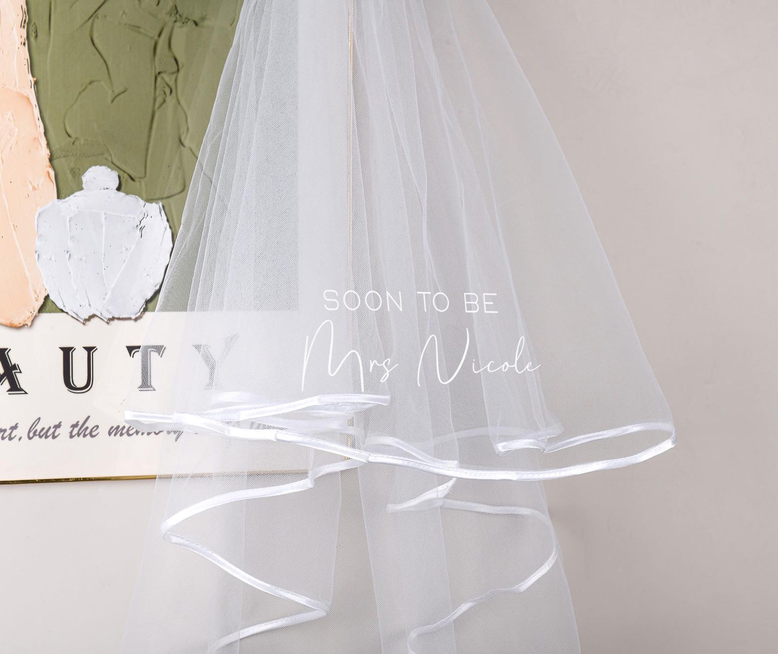 Custom Future Mrs Veil With Hair Comb,bride Veil,bachelorette Party ...