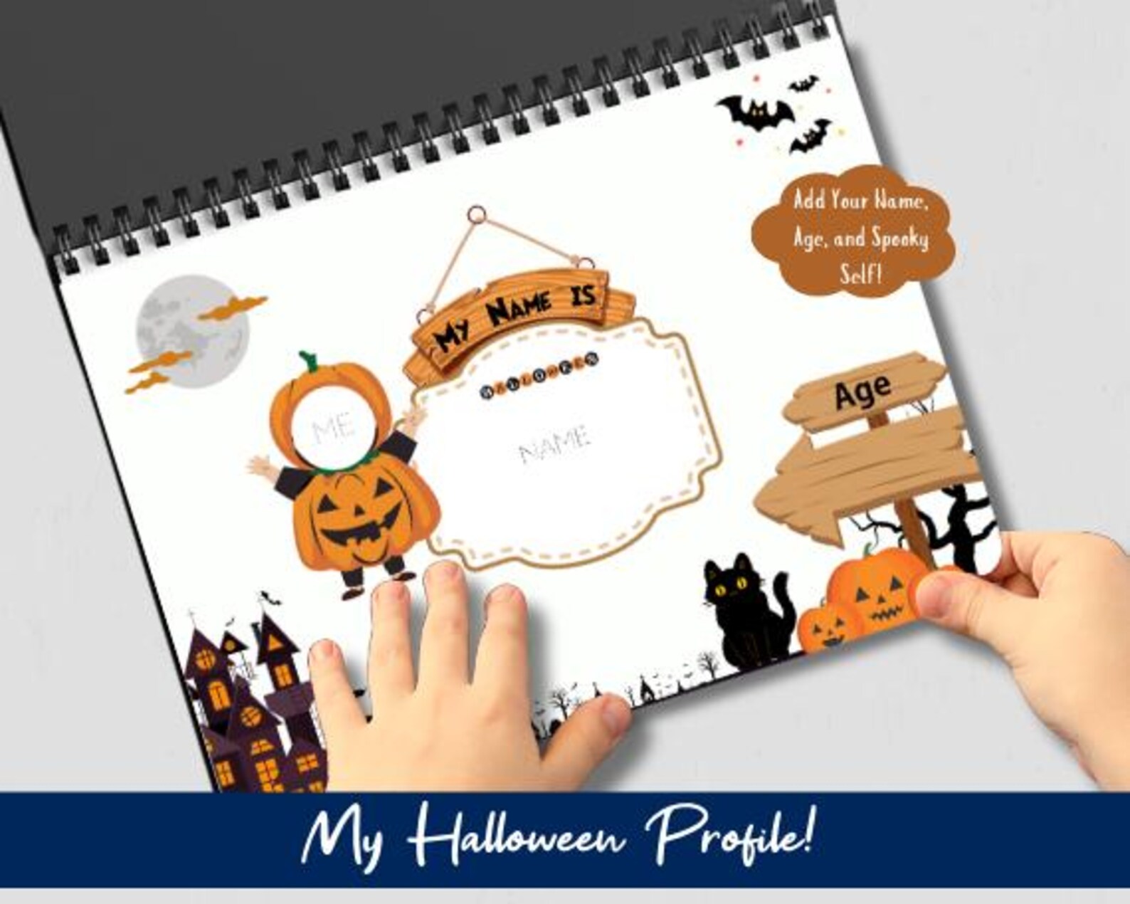 Halloween Busy Book Printable Toddler Learning Book Halloween ...