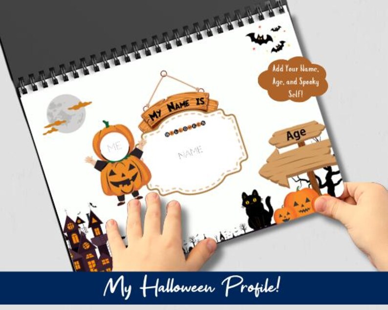 Halloween Busy Book Printable Toddler Learning Book Halloween ...
