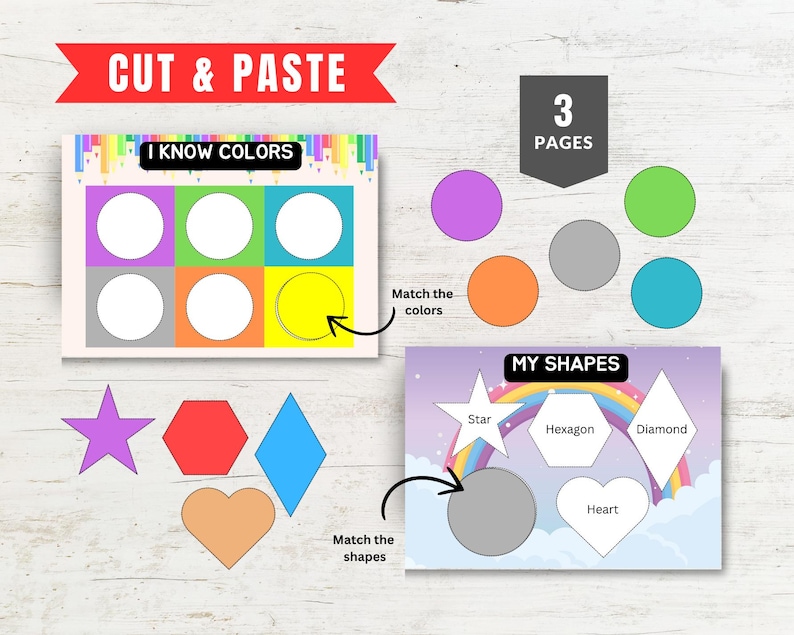 Toddler Busy Book Binder: 50 Pages Preschool Worksheets, Homeschool ...
