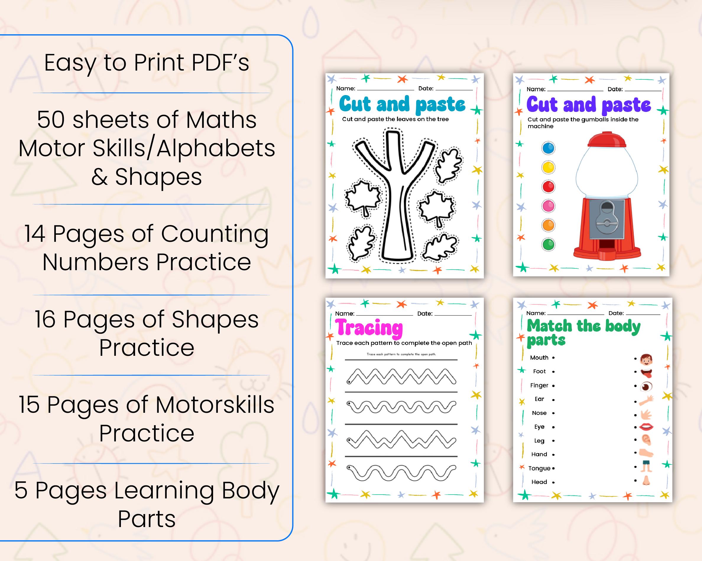 Preschool Assessment Worksheets and Forms: Homeschool Pre-k Curriculum ...