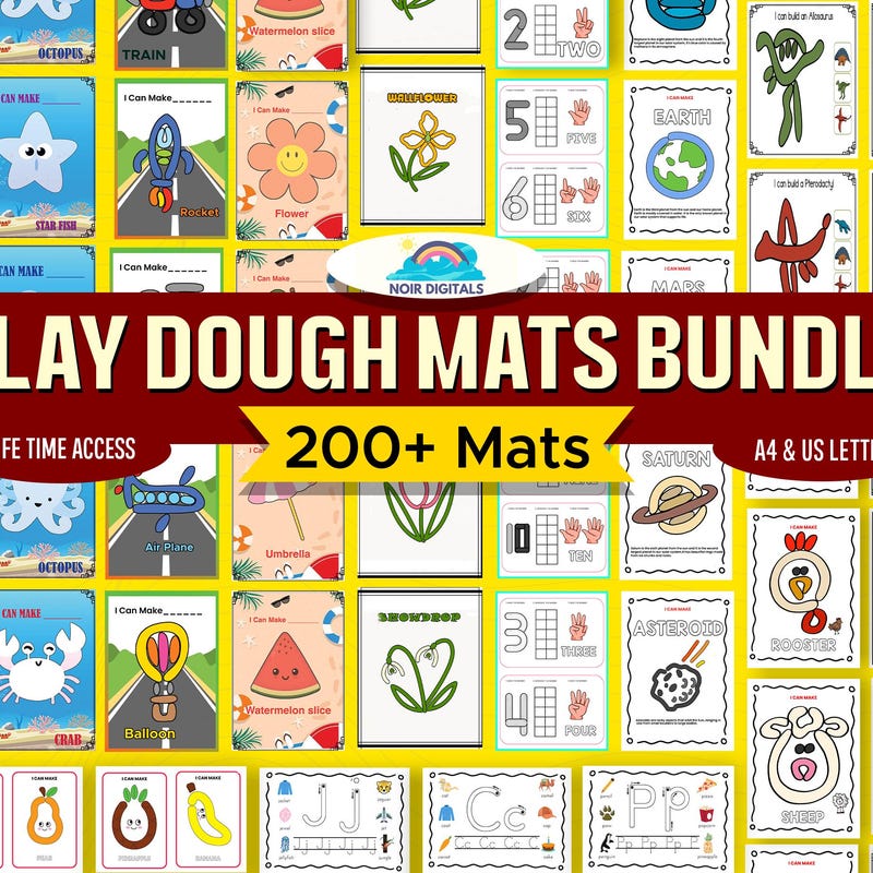 Playdough Mats - Etsy