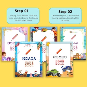 Custom Kids Name Tracing Sheet Personalized Handwriting Practice Name ...