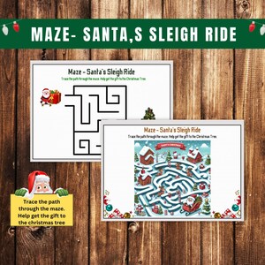 Preschool Worksheets Christmas Game Bundle: 40+ Family Activities ...