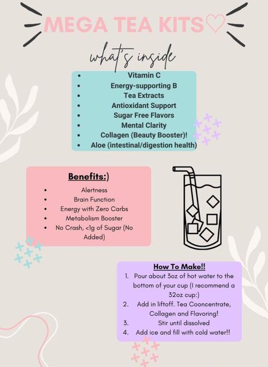 Aloe & Collagen TO-GO Loaded Tea Kits - Etsy