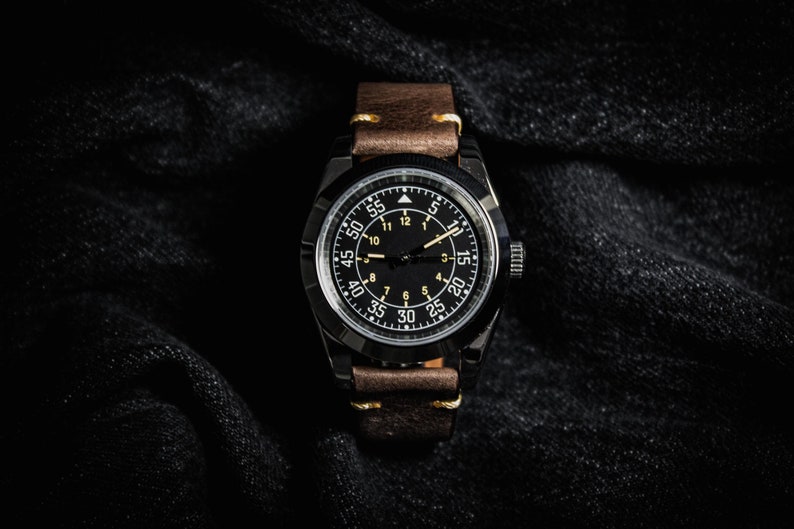 Custom Automatic Flieger Pilot Watch 40mm/36mm Sapphire Glass, Polished ...