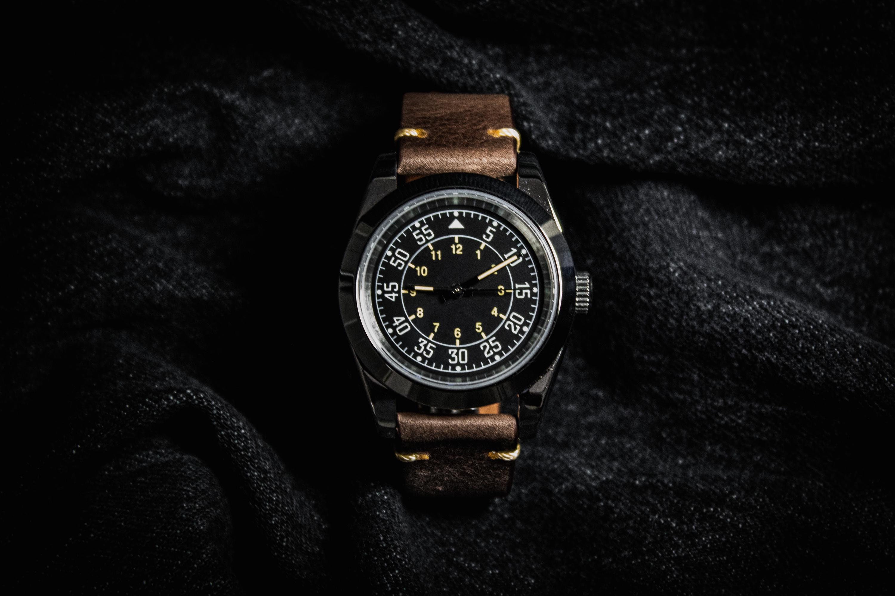 Custom Automatic Flieger Pilot Watch 40mm/36mm Sapphire Glass, Polished ...