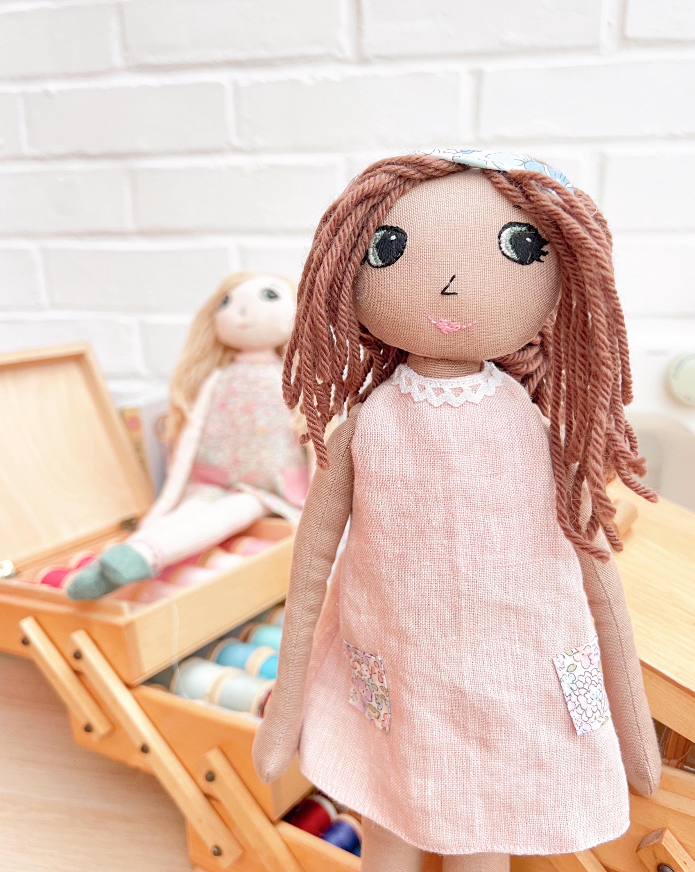 Cloth Doll Sewing Pattern PDF Doll, Dress, Headband and Shoe Patterns ...