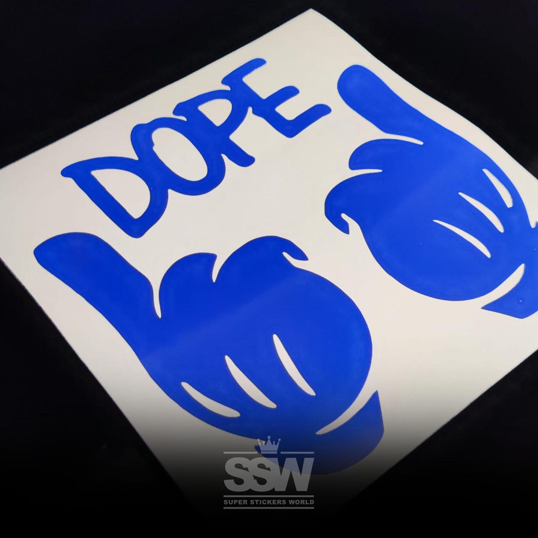 Dope Hands Vinyl Decal Sticker Car JDM - Etsy