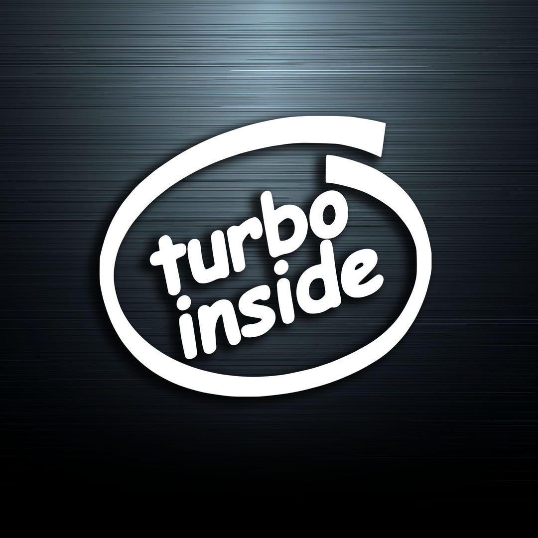 Turbo Inside Vinyl Decal Sticker Car JDM - Etsy