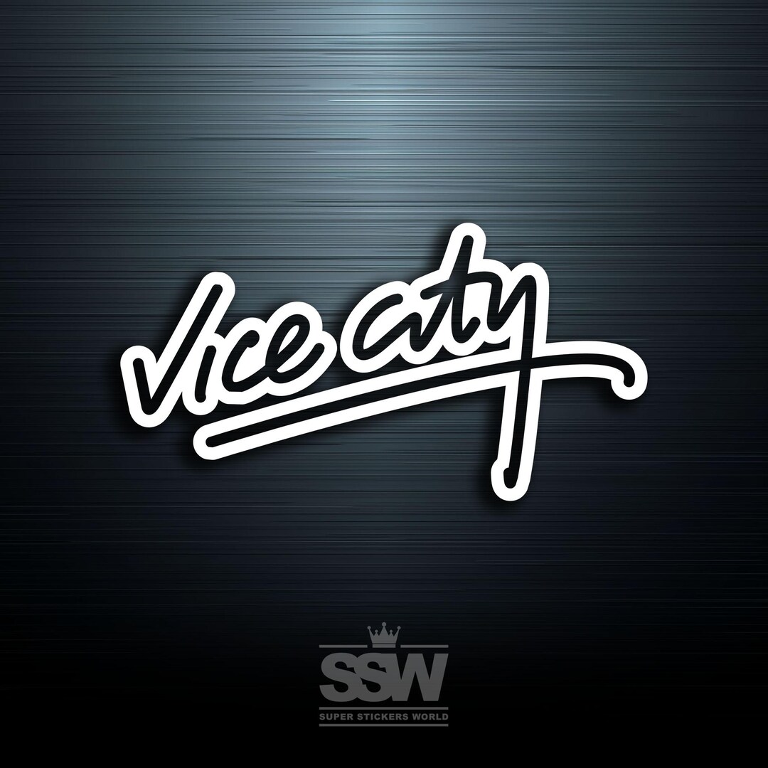 Vice City Vinyl Decal Sticker Car JDM - Etsy