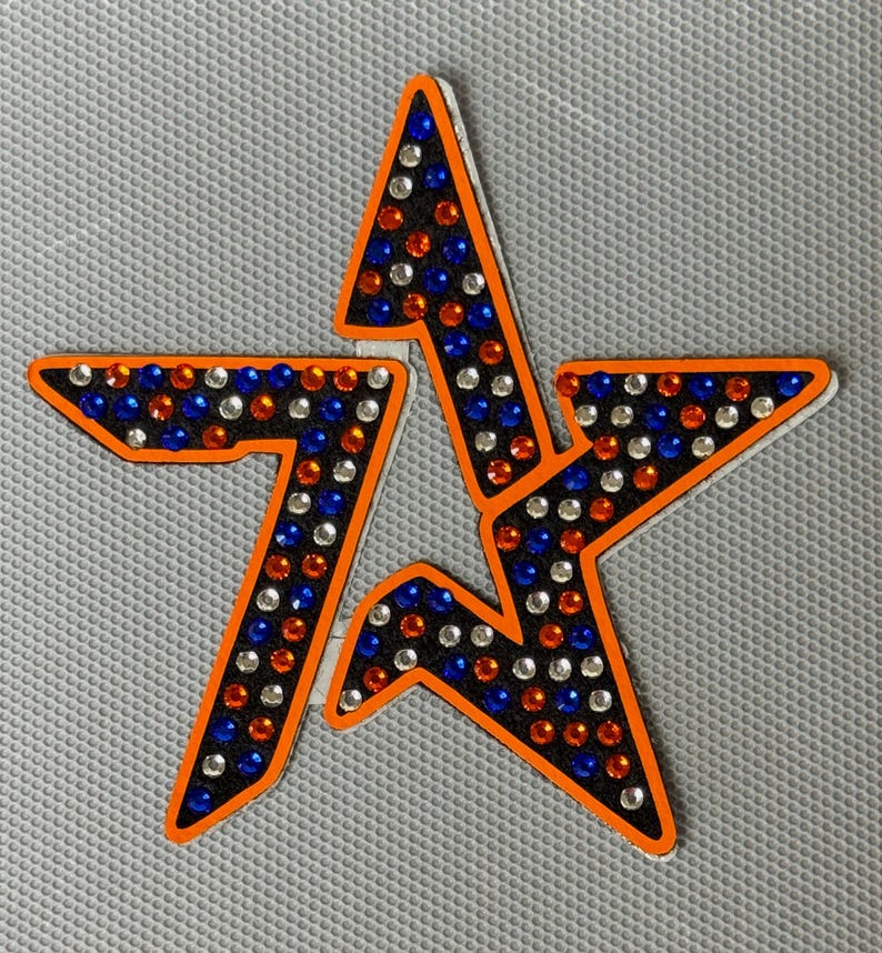 Astros - 713 Rhinestone Star Patch - Etsy