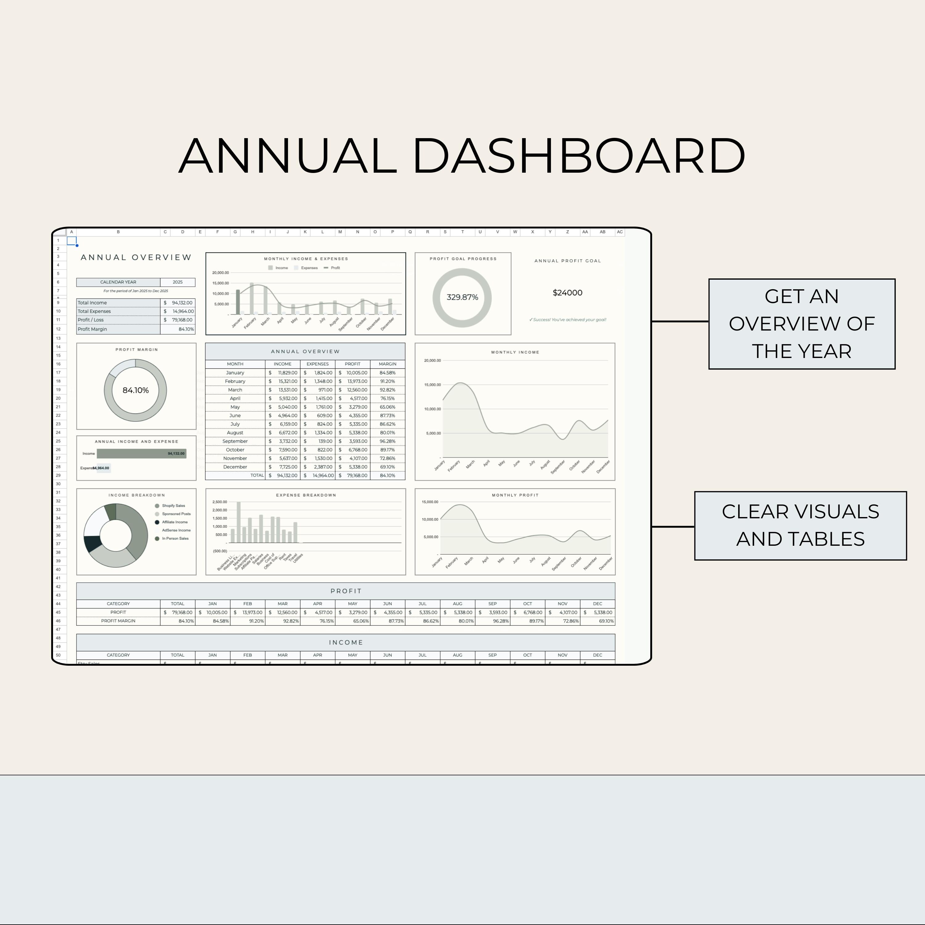 Ultimate Bookkeeping Package, Small Business Bookkeeping Template ...
