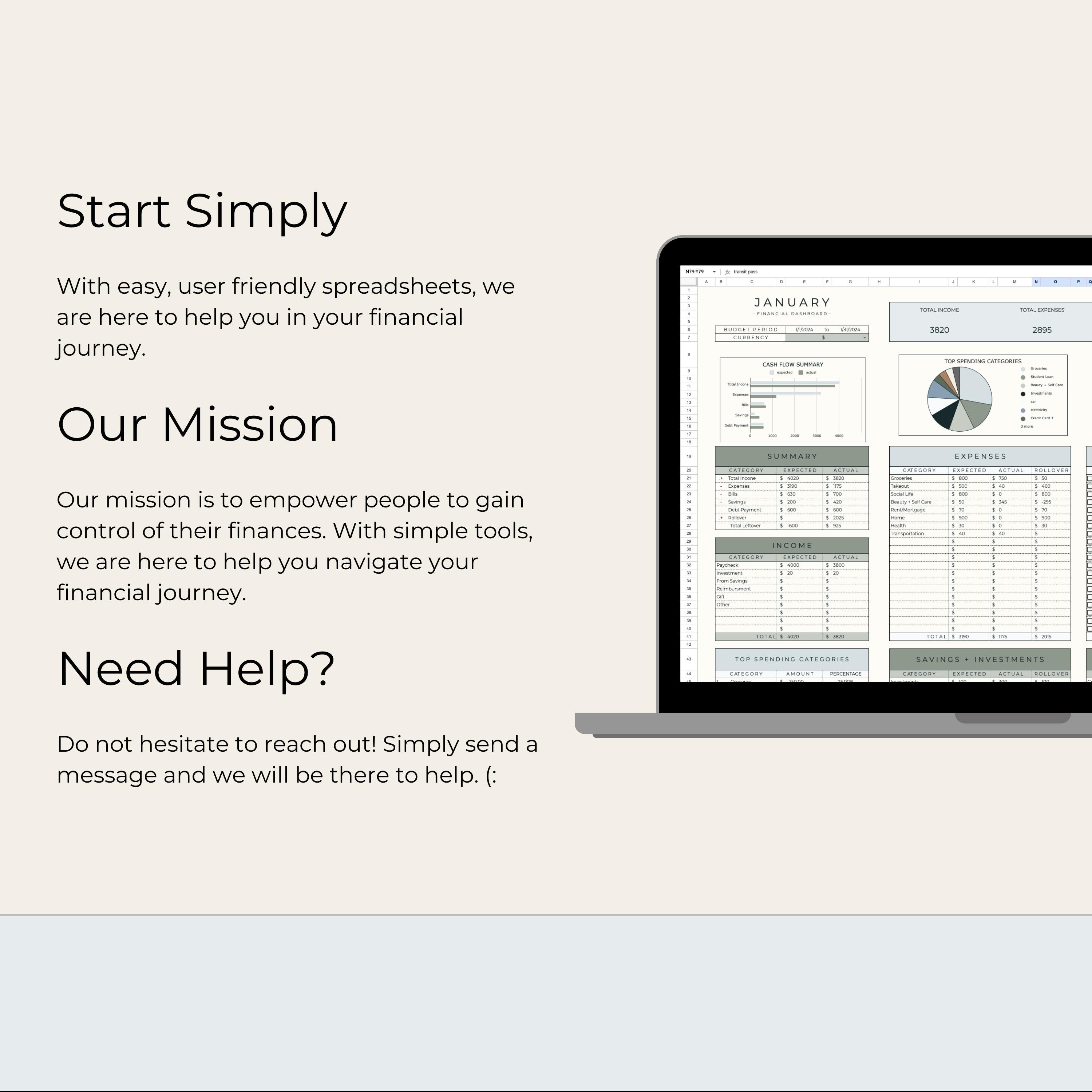 Ultimate Bookkeeping Package, Small Business Bookkeeping Template ...