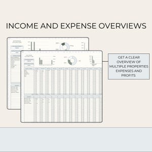 Multi-property Rental Tracker, Rental Property Template, Landlord ...