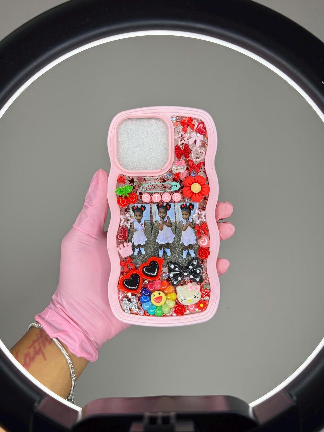 Custom Photo Junk Phone Case: Bling Personalized Design - Etsy
