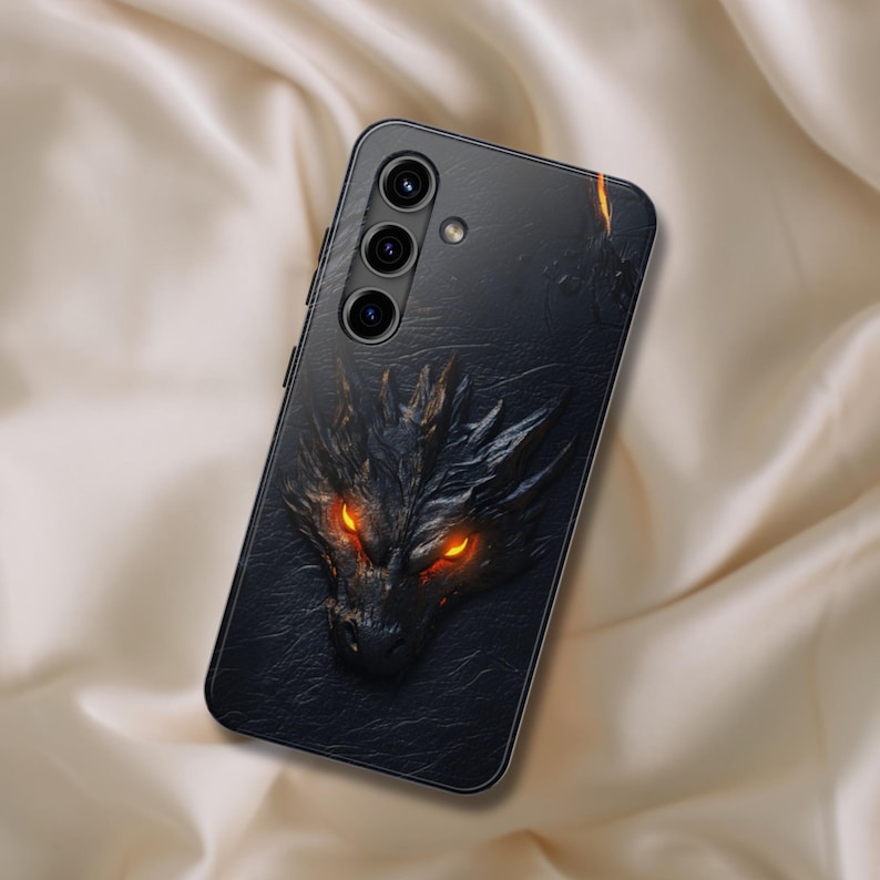 Glowing Eyes Dragon Phone Case: Gothic Fantasy Cover for iPhone ...