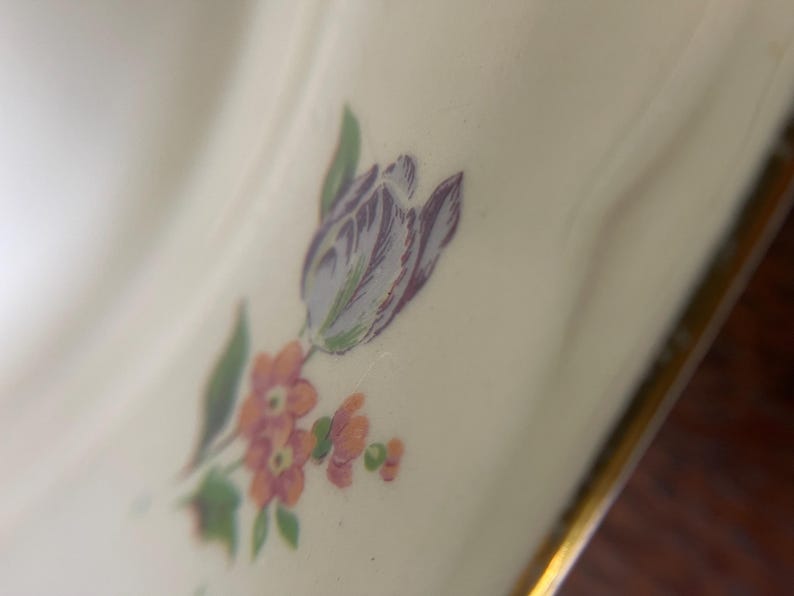 Household Institute Priscilla Pattern Oval Serving Platter - Etsy