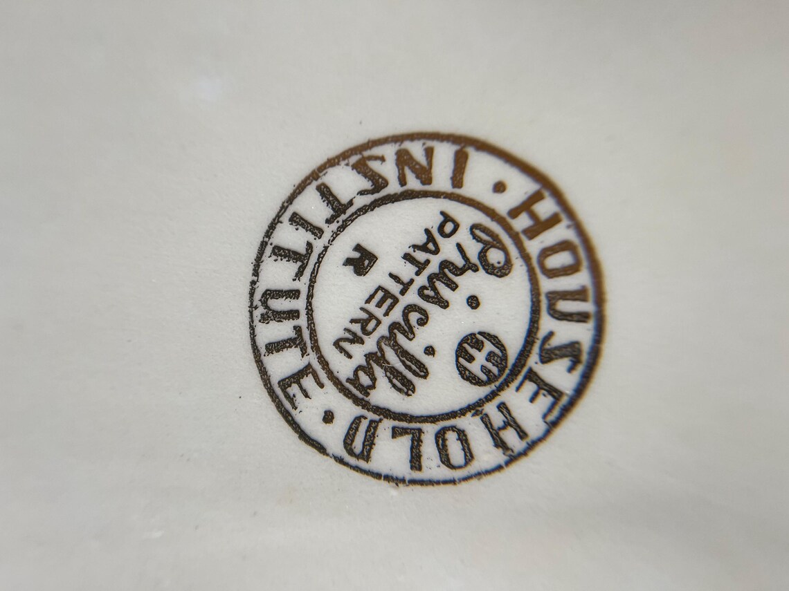 Household Institute Priscilla Pattern Oval Serving Platter - Etsy