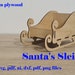 Santa's Sleigh Decoration Svg, Pdf, Ai, Dxf, Png Laser Cut Files for ...