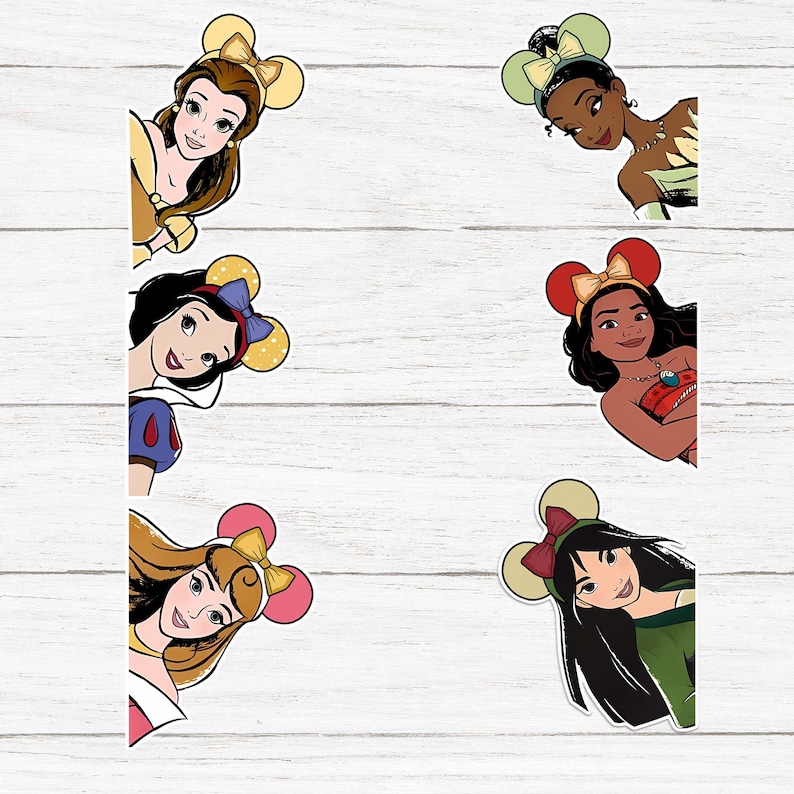 All Disney Princesses Inspired Side Door Magnet, Disney Trip Cruise ...