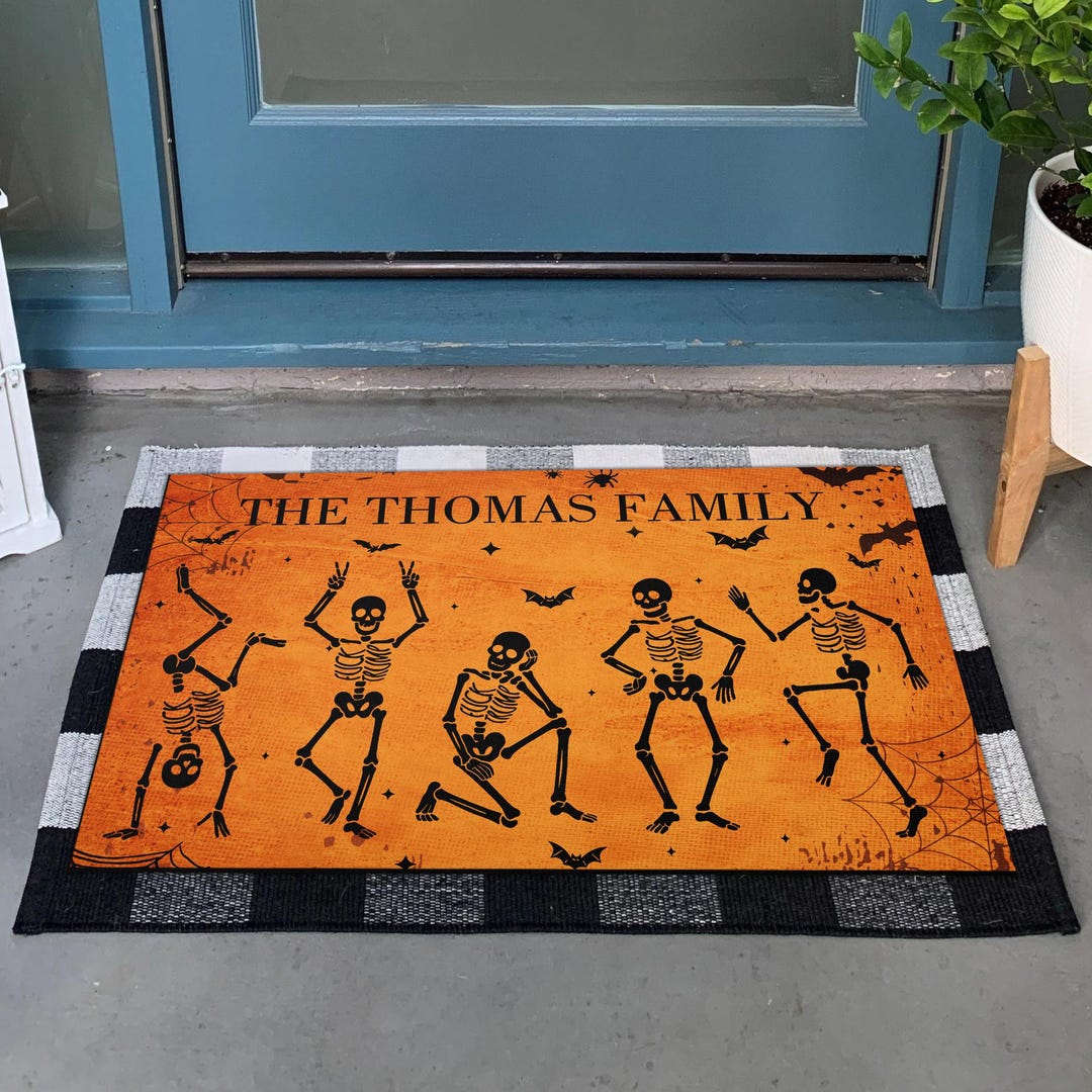 Fck Trump Skeleton Dancing Halloween Doormat, Slightly Subtle Halloween ...