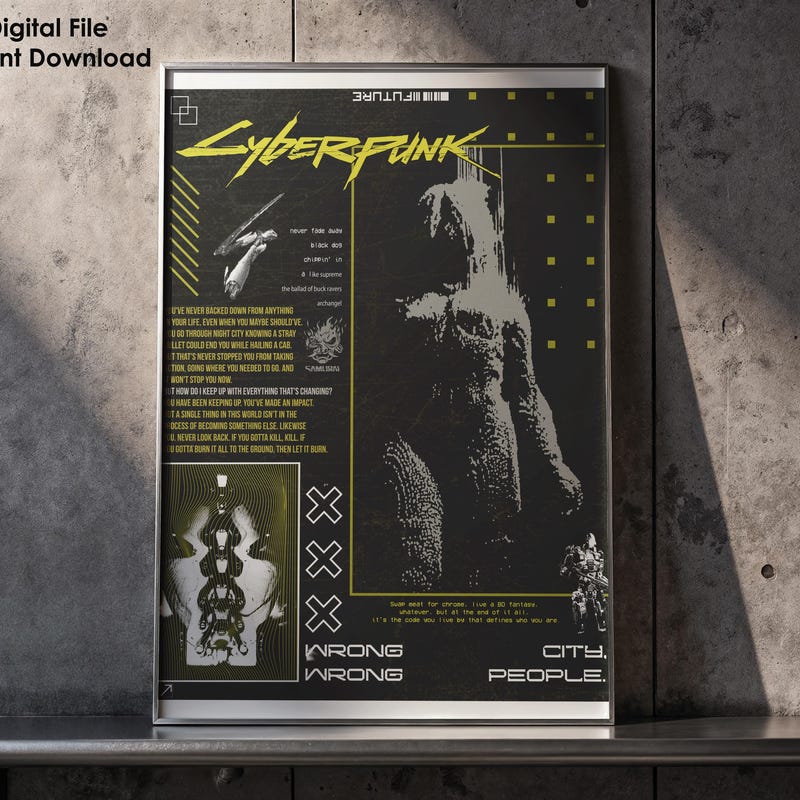Cyberpunk 2077 Poster - Etsy