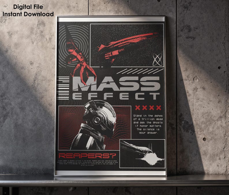 Mass Effect Poster - Digital File - Etsy