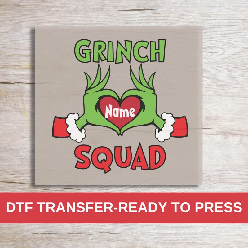 Grinch Iron on Transfer - Etsy